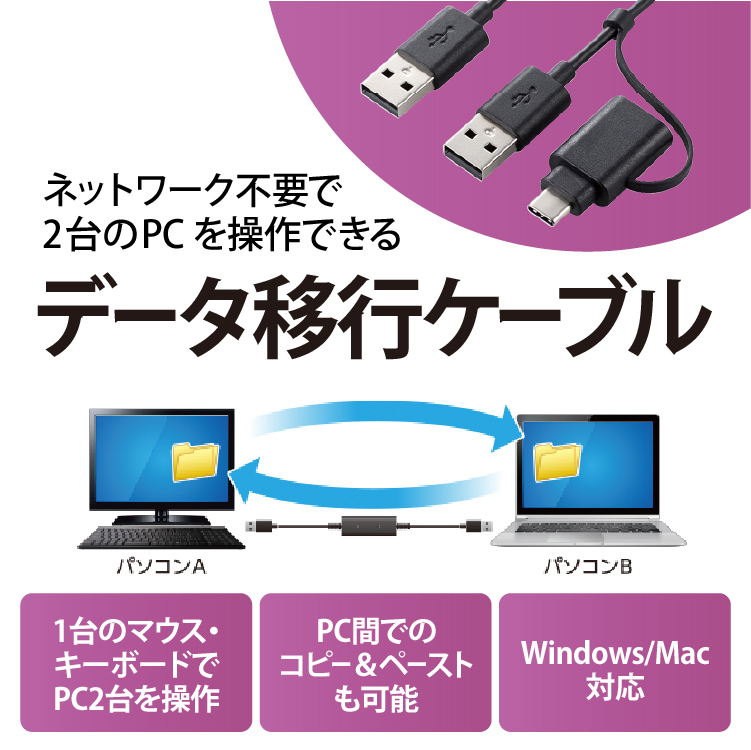 データ移行ケーブル｜ソースネクスト